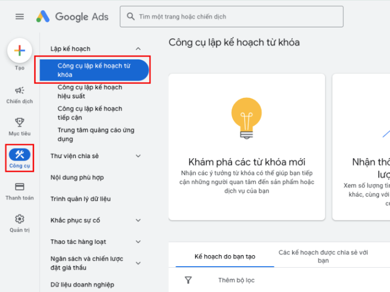 Google Keyword Planner: Trợ thủ cho chiến lược Ads & SEO